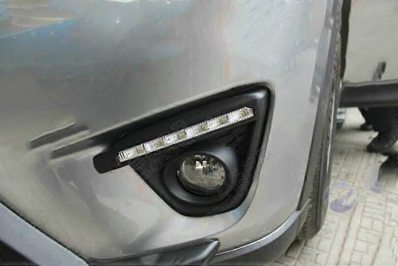 DRL For Mazda CX-5 CX5 CX 5 2012 2013 2014 2015 2016 Daytime Running Lights fog lamp cover ...