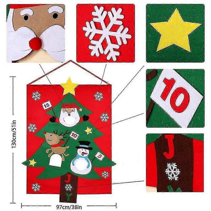 Christmas Toss Game Banner Tree Throwing Games Hanging Indoor Outdoor ...