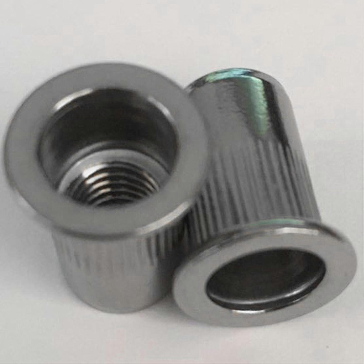 30pcs M8 Rivet Nuts Less Steel Threaded Rivet Insert Nuts M8-1.25mm ...