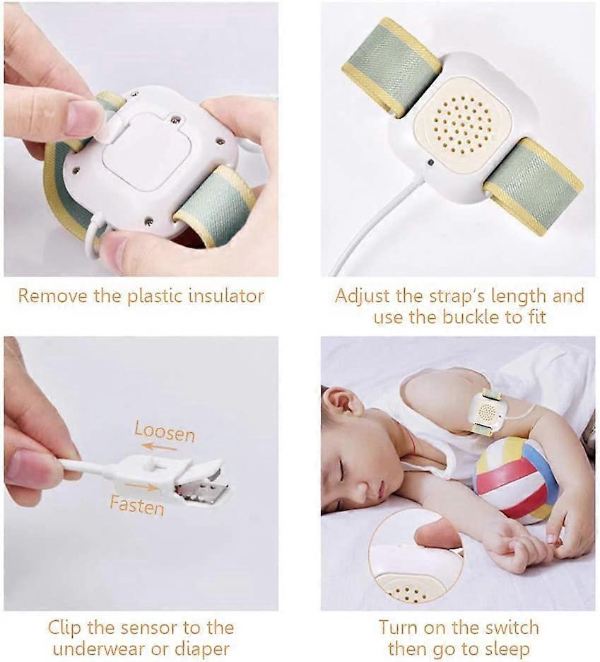Bedwetting Alarm Nocturnal Bedwetting Alarm with Bright Lights and Loud ...