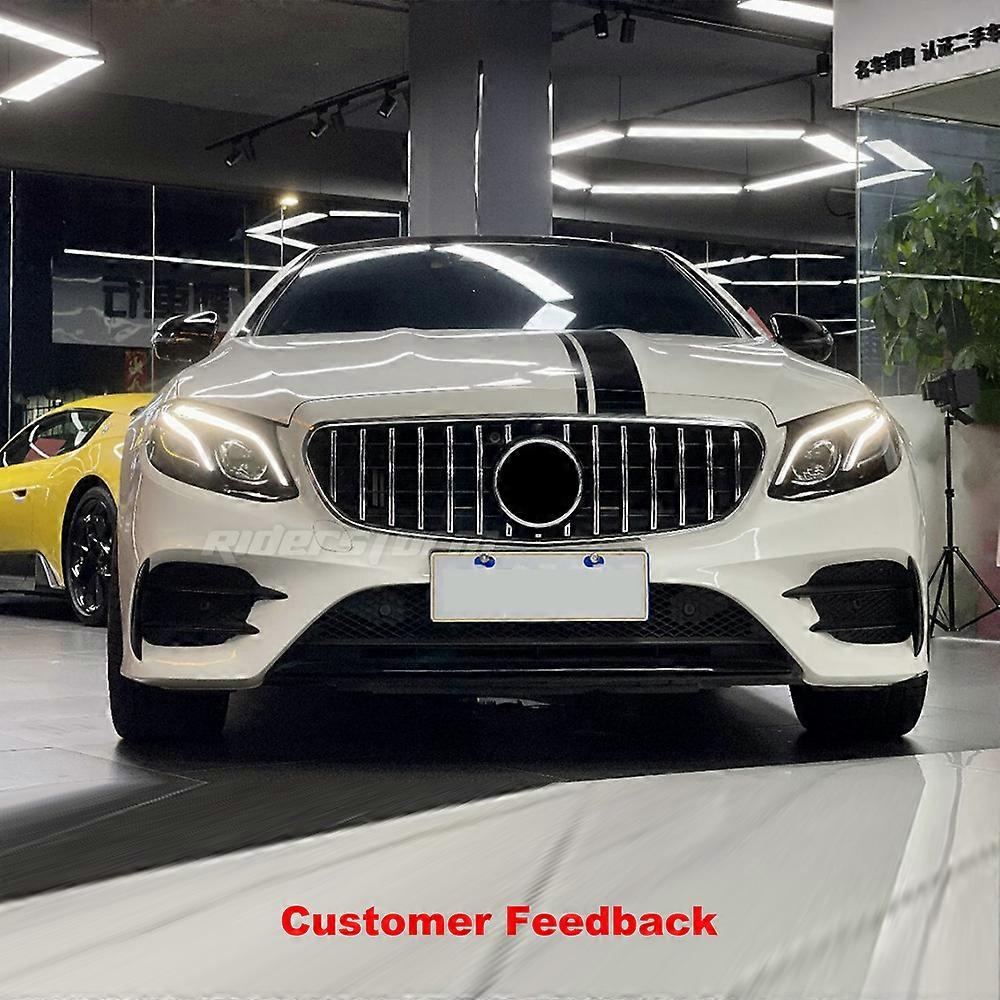 2016+ Front Mesh Grill W213 GT Grille E43 E450 W238 coupe Front Grill for Mercede E200 E300 E250 ...