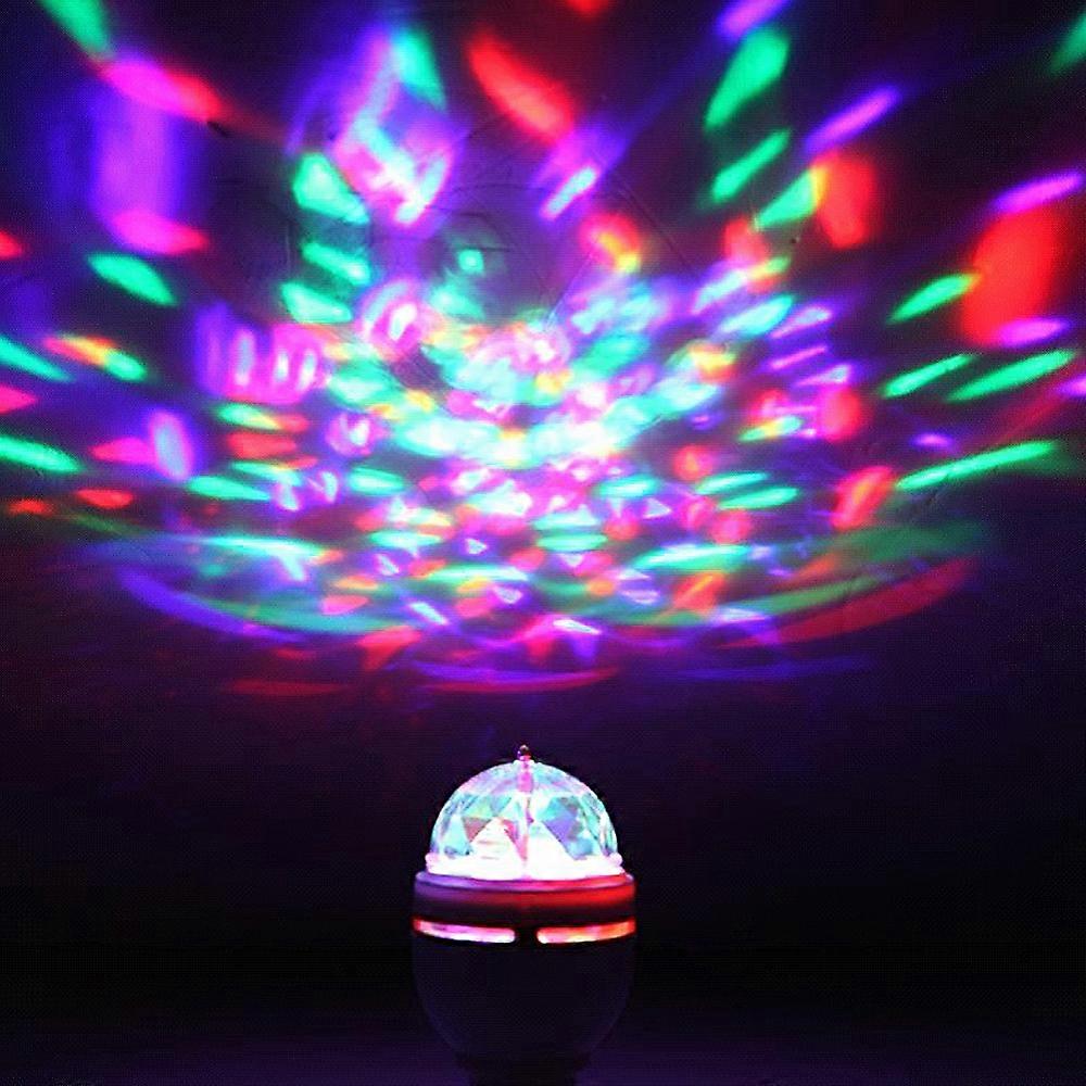 E27 3W AC85-260V 3-LED Full Color Rotating RGB LED Spot Lamp Light Bulb ...
