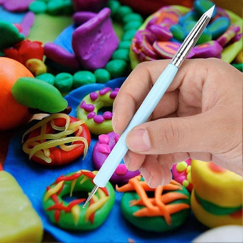 Silicone Clay Sculpting Tool - 10Pcs Modeling Dotting Tool for Pottery ...