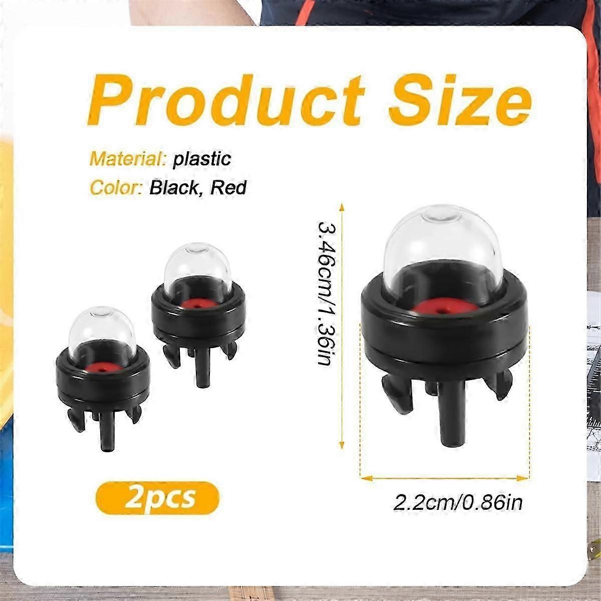 2pcs Snap in Primer Bulb Pump, Carburetor Primer Bulb Replacement ...