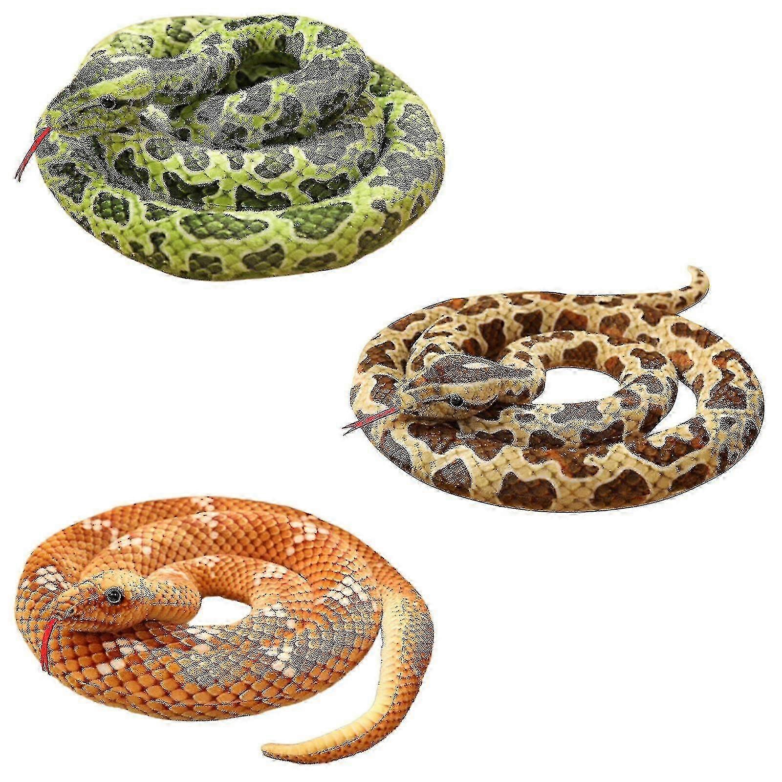 Giant Boa Constrictor Large Stuffed Animal Snake Plush Realistic Toy 80 ...