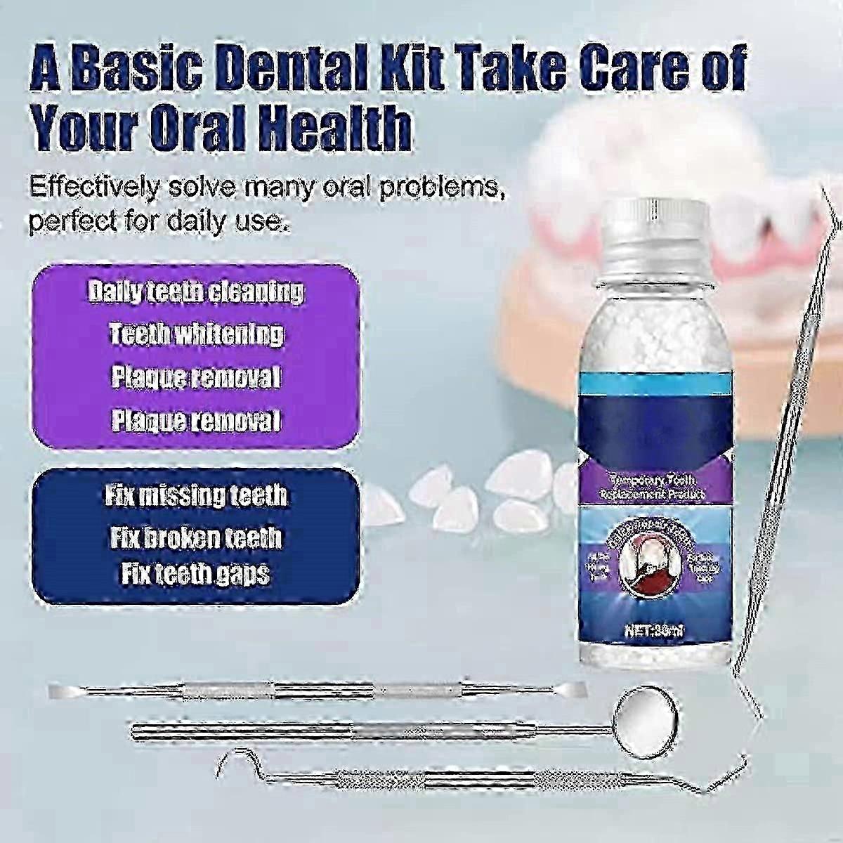 Tooth Repair Kits, Tooth Repair Moldable Fake Teeth, Dental Repair ...