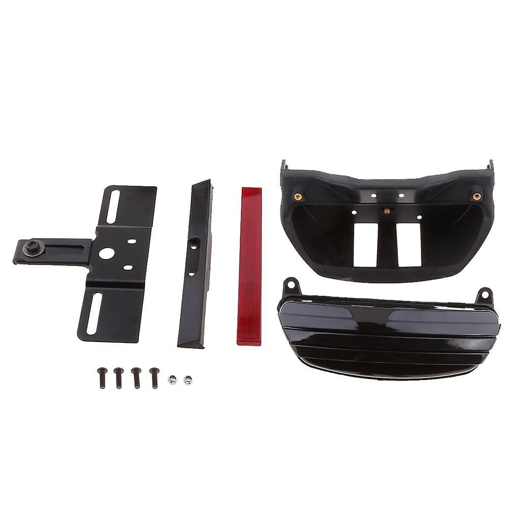 Tri-bar Fender Led License Plate Bracket Tail Light For Harley Softail ...