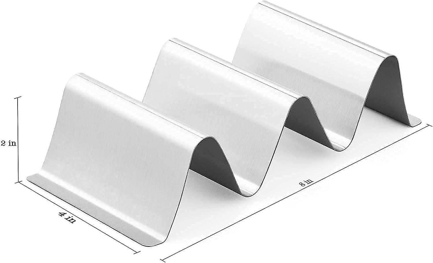 Taco Holder Stand,Set of 6 Stainless Steel Taco Tray,Stylish Taco Shell ...