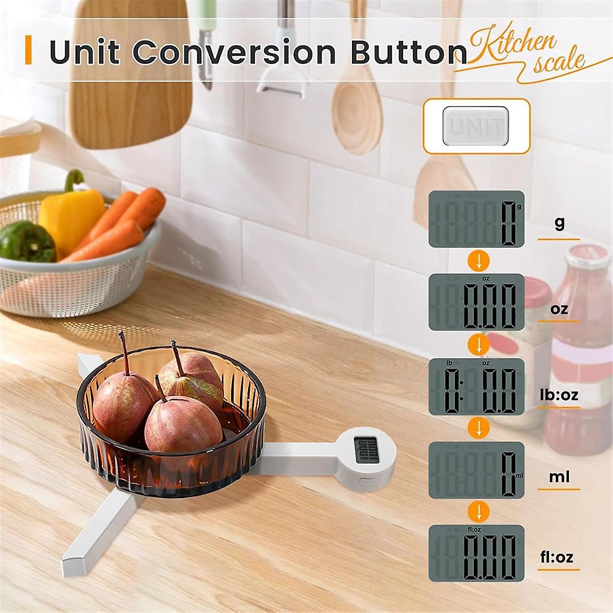 High Precision Folding Food Scale, Digital Kitchen Scale With Lcd ...