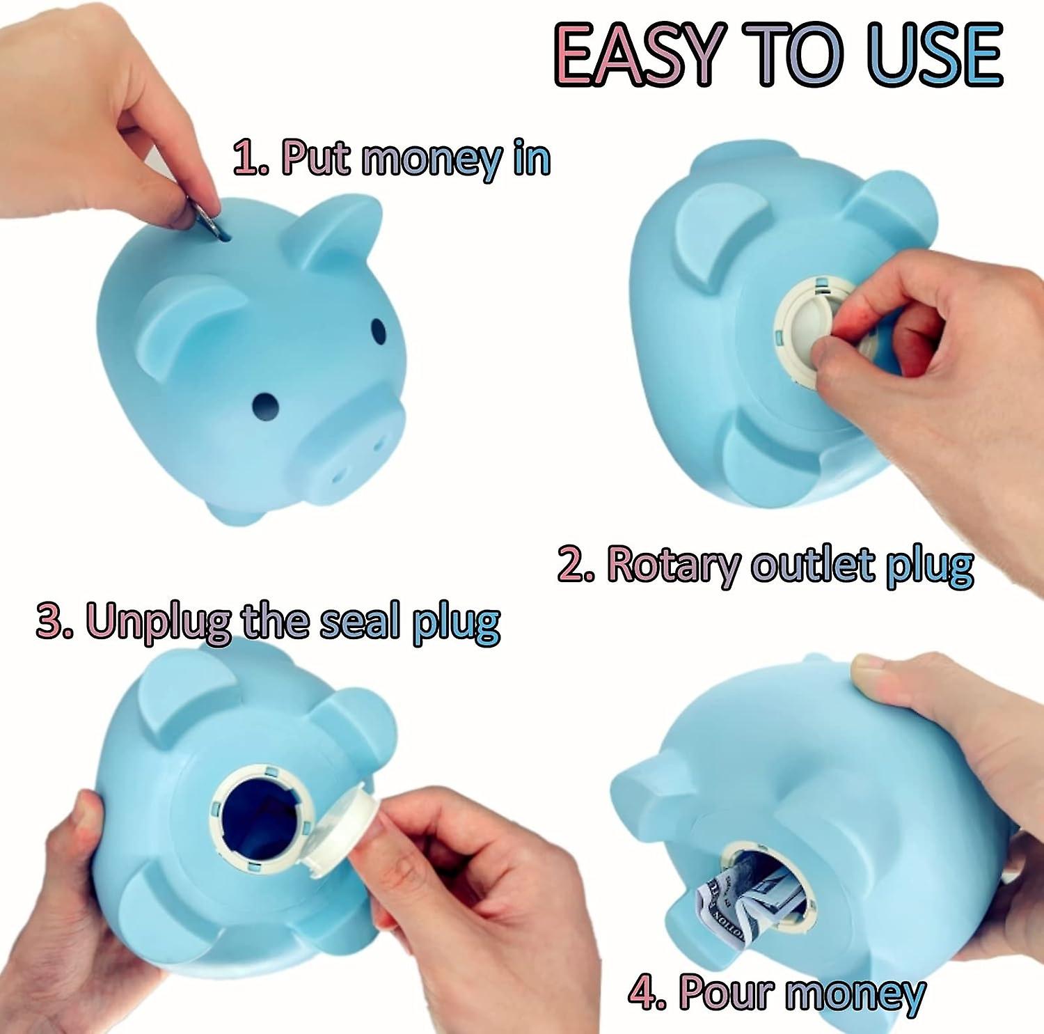 Cute Piggy Bank for Sbrvaniy Pig Money Bank Coin Bank for Boys and ...