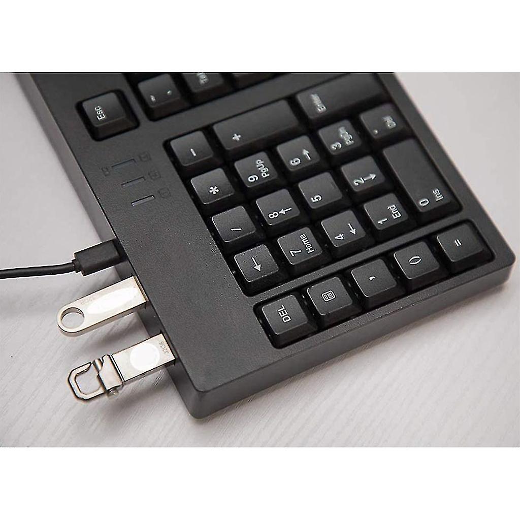 Left Handed Ergonomic Keyboard With Integrated Number Pad And Usb ...