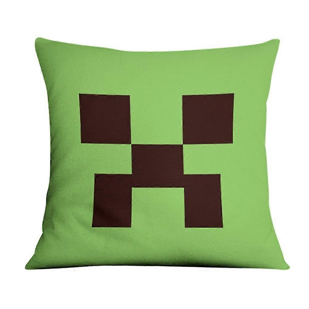 Minecraft Game Theme Print Square Cushion Pillow Throw Cover Sofa Home ...