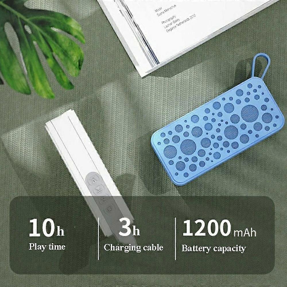 IPX4 Waterproof Portable Bluetooth Speaker High Power Sound Bar Wireless TWS Stereo Music Player ...