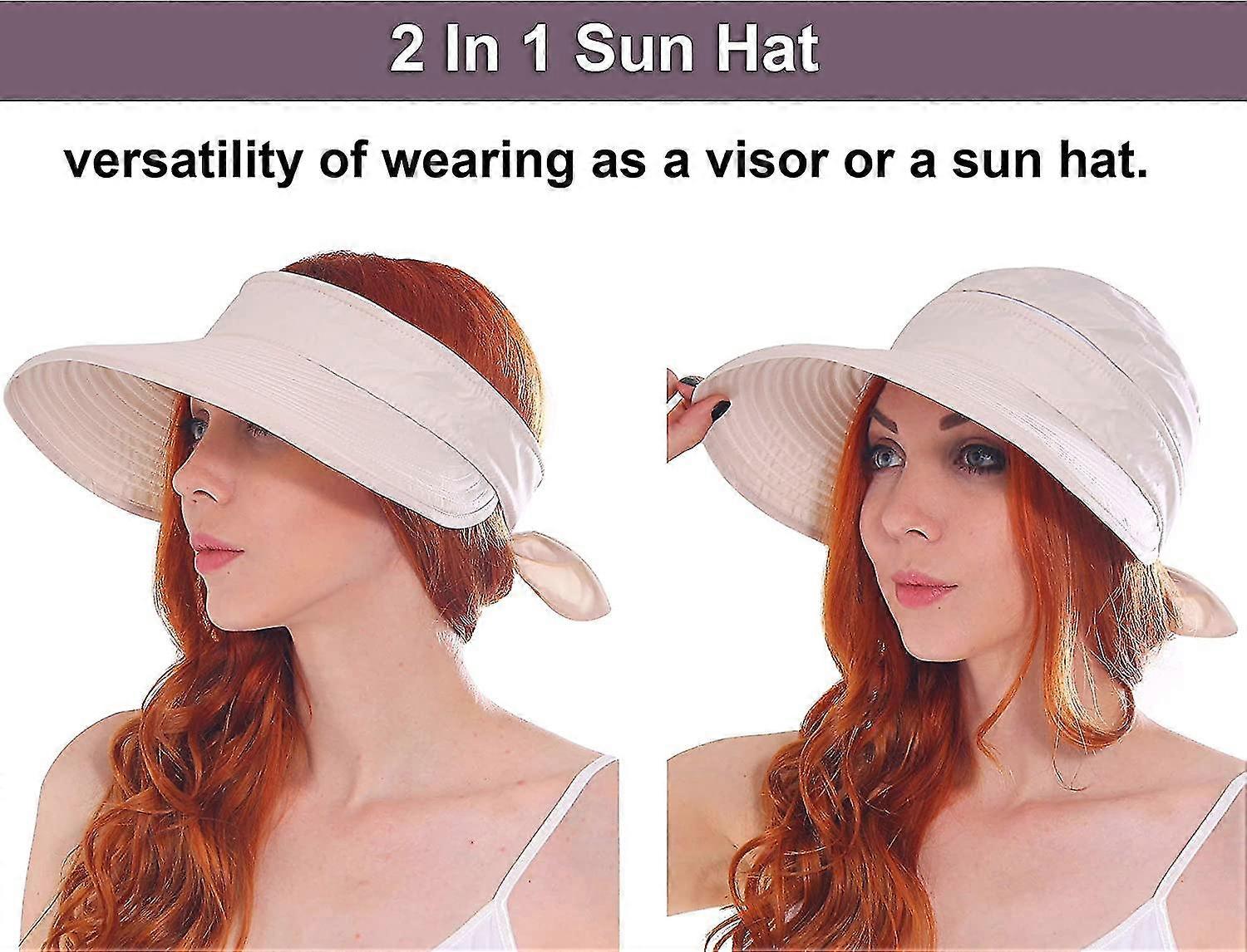 sunrain hats for women upf 50+ uv sun protective convertible beach ...