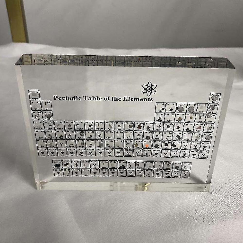 Acrylic Periodic Table With Real Elements Letter Decoration Kids ...
