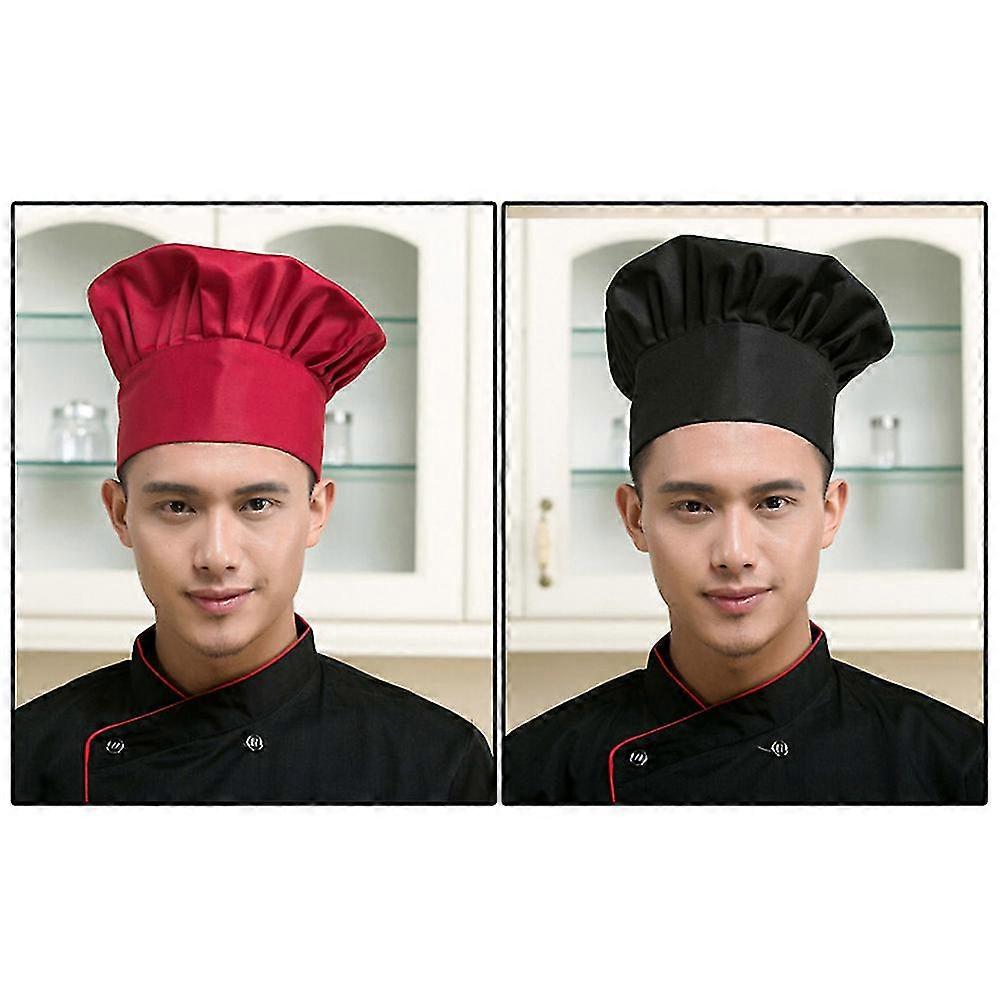 Professional Stretchy Adjustable Men Cap Kitchen Cook Baker Catering ...