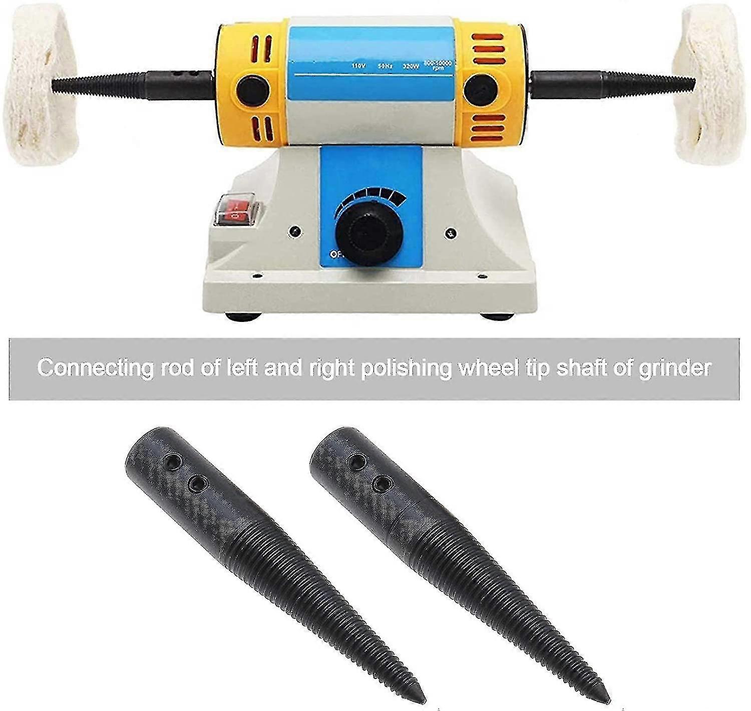 1 Pair Polishing Threaded Taper Spindle Adapters Connecting Rod Left ...