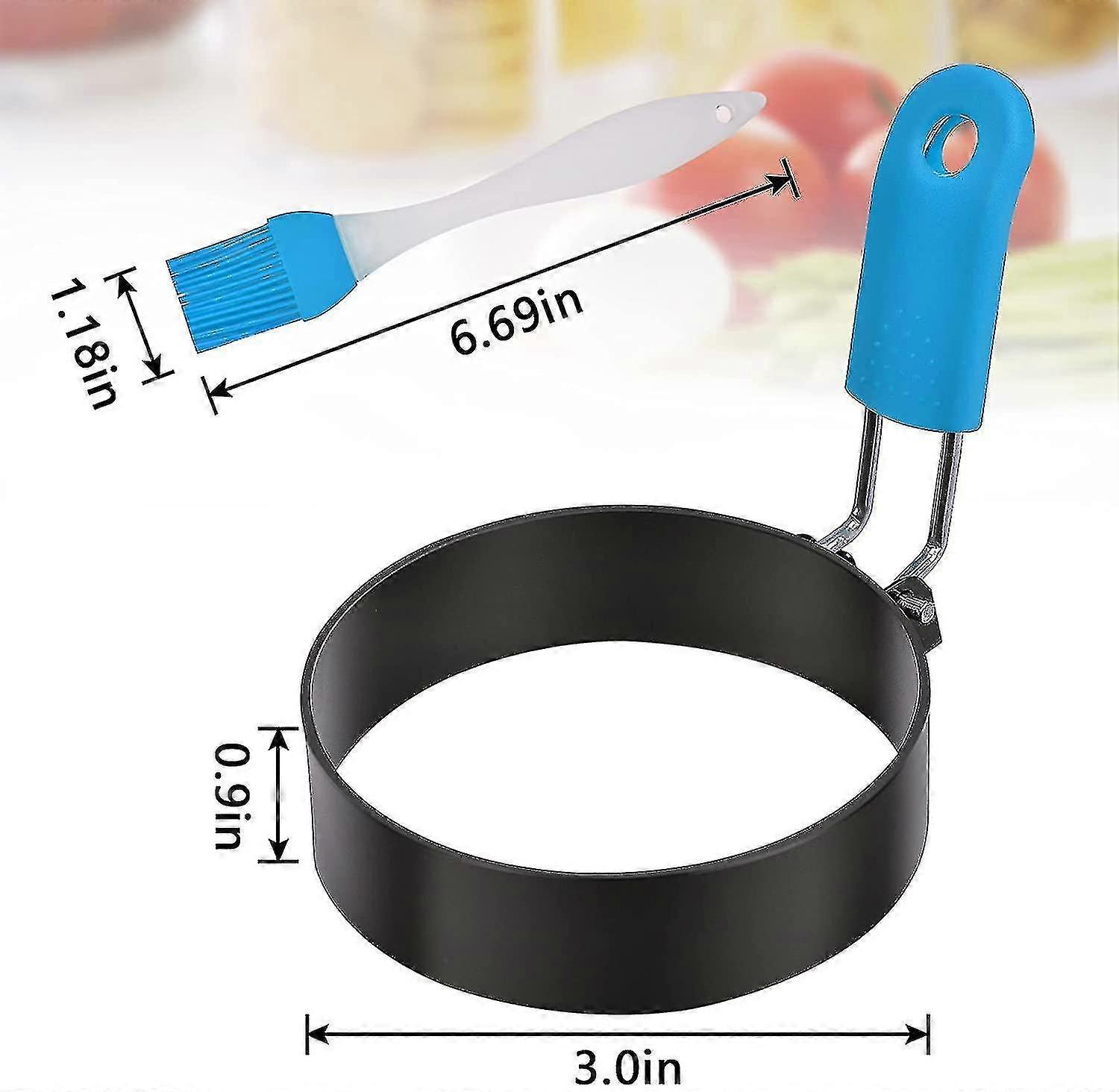 Egg Rings For Frying Eggs And English Muffin,4 Pack Of 3"griddle Egg ...