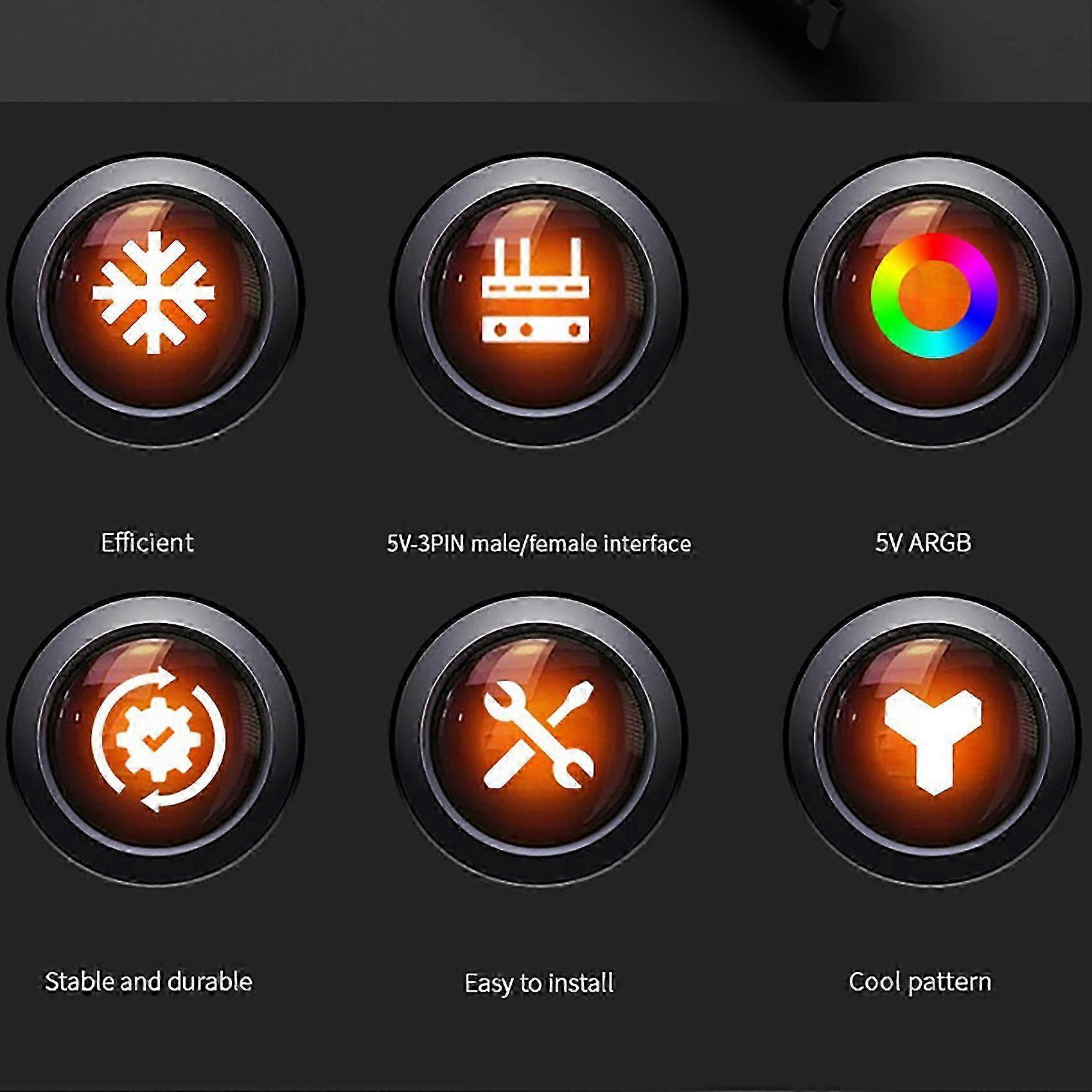 5v-3pin Argb Ram Heatsink Cooler Memory Cooling Vest Ddr3 Ddr4 Ddr5 ...