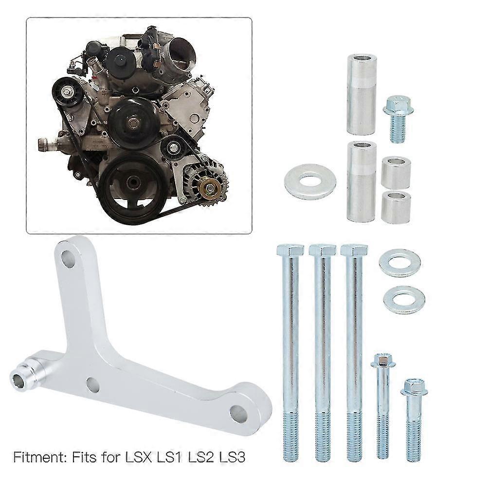 Truck Alternator Bracket Kit Low Mount CNC Accessory Fits for LSX LS1 ...