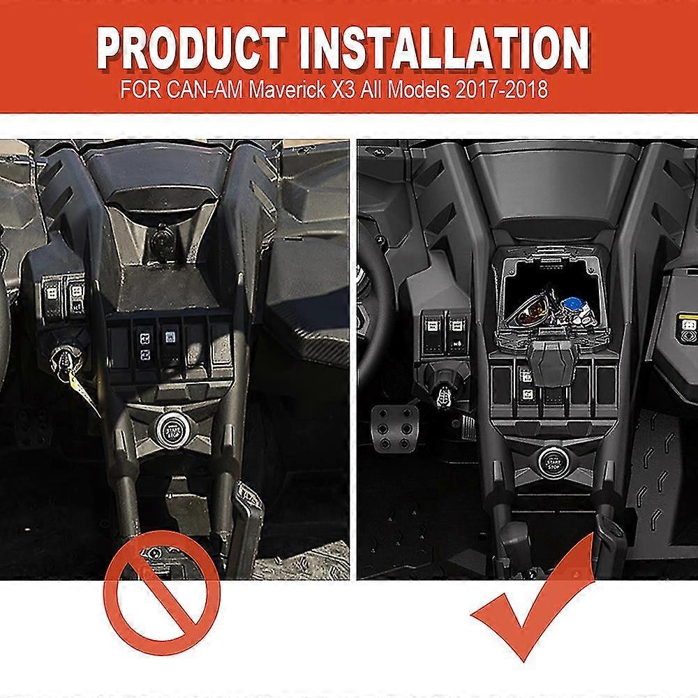 Electronic Device Holder With Integrated Storage For Can Am Maverick X3 ...
