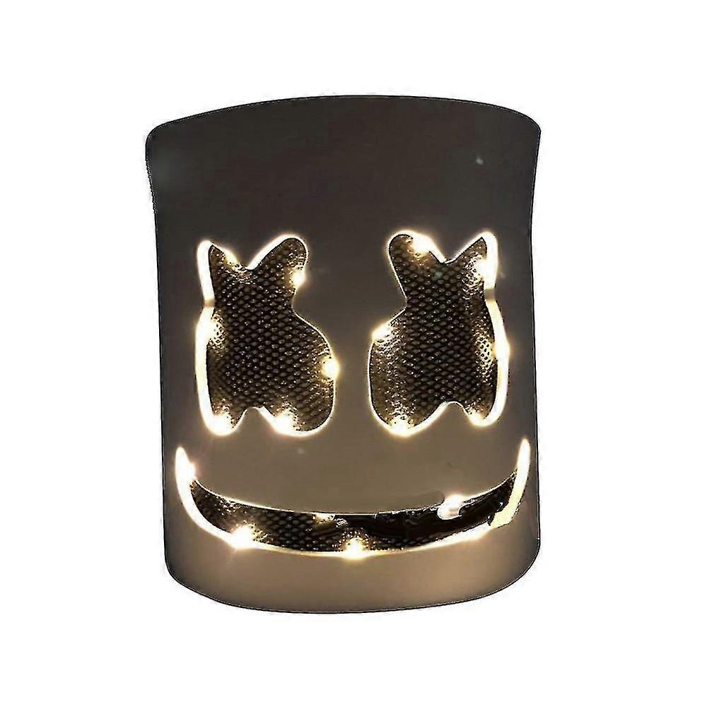marshmello led mask dj cosplay helmet marshmello costume mask light up ...