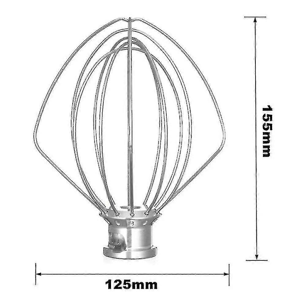 Stainless Steel Whisk 5k452ww For Kitchenaid Kitchen Machine High ...