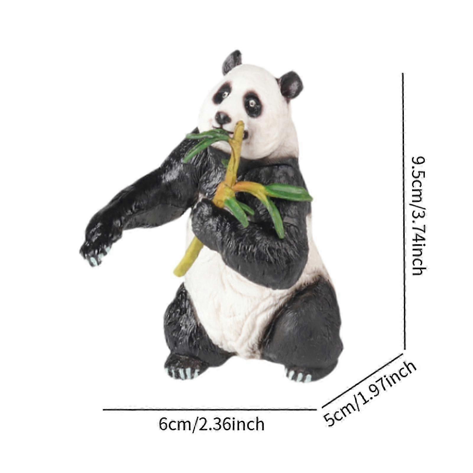 Panda Statue Gift Decorative Artwork Animal Sculpture for Office Indoor ...