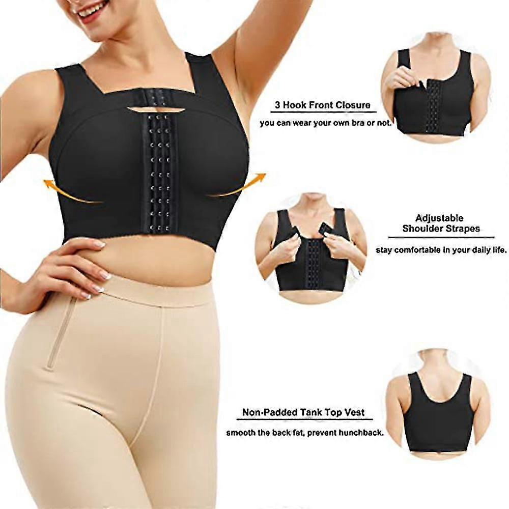 Post-surgery Closure Bra For Women Posture Corrector Compression Shapewear Tops With Support ...