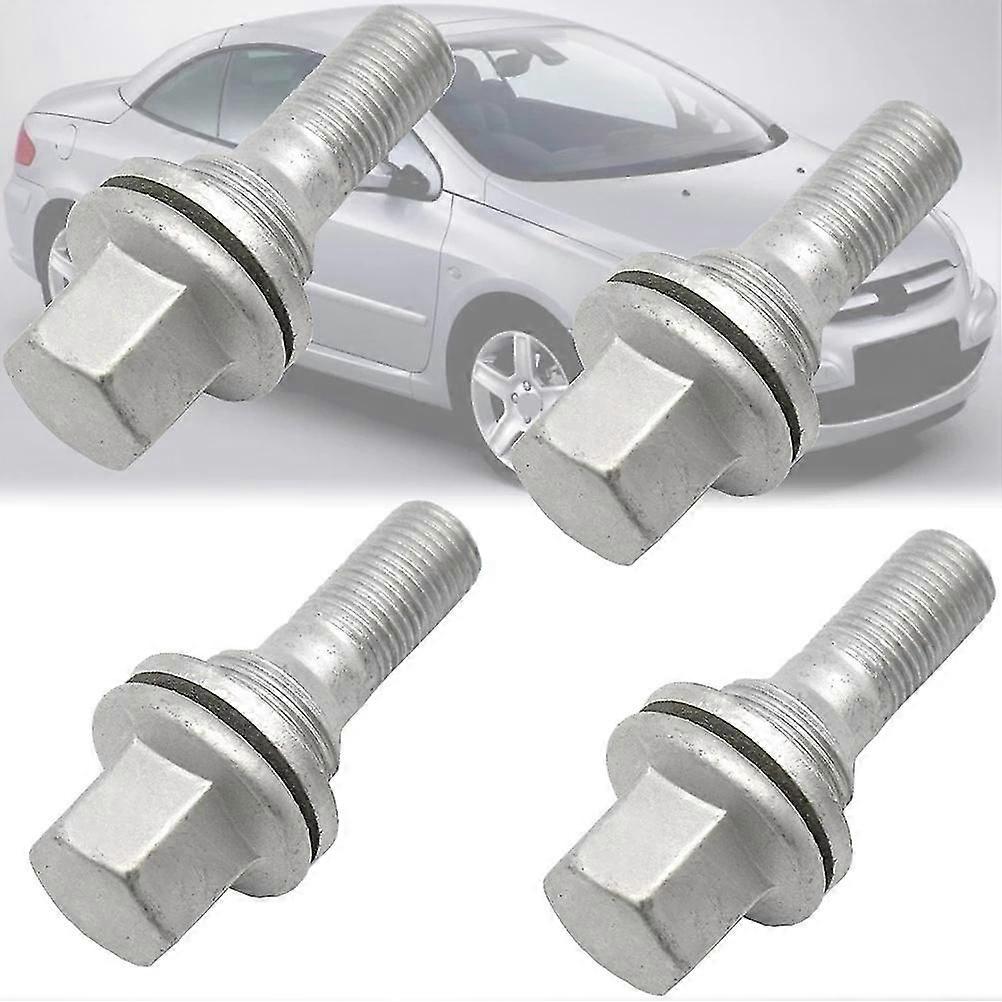 4pcs 17mm Car Nuts Bolts Flat For 206 3008 207 Cc Sw 508 C5 C4l 540567 ...