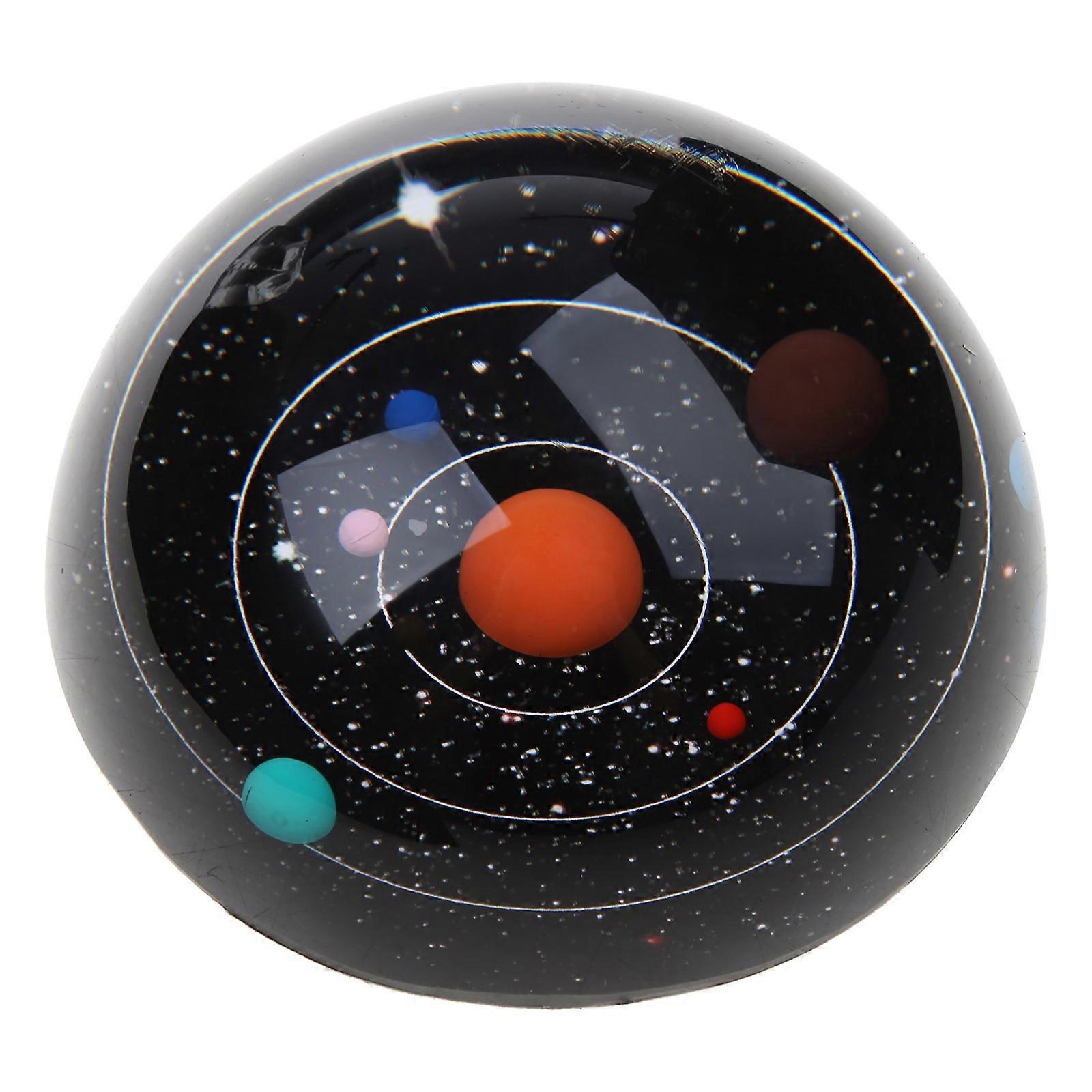 Shooting Stars in Solar System Crystal Ball 3D Laser Engraved Planet ...
