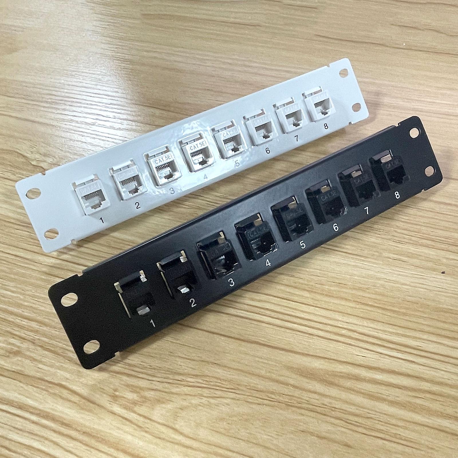 Wallmount /Rackmount 1U Ethernet Patch Panel Punch Down Block for CAT5e ...