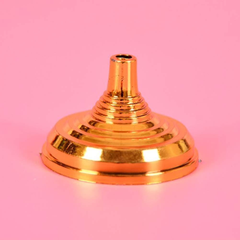 10PCS Gold Plated Plastic Flag Stands Round Flag Bracket Mini Table ...