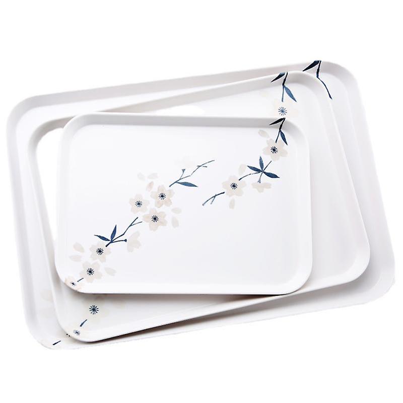 Snack Tray Floral Design Heat Resistant Display Melamine Cherry Blossom ...