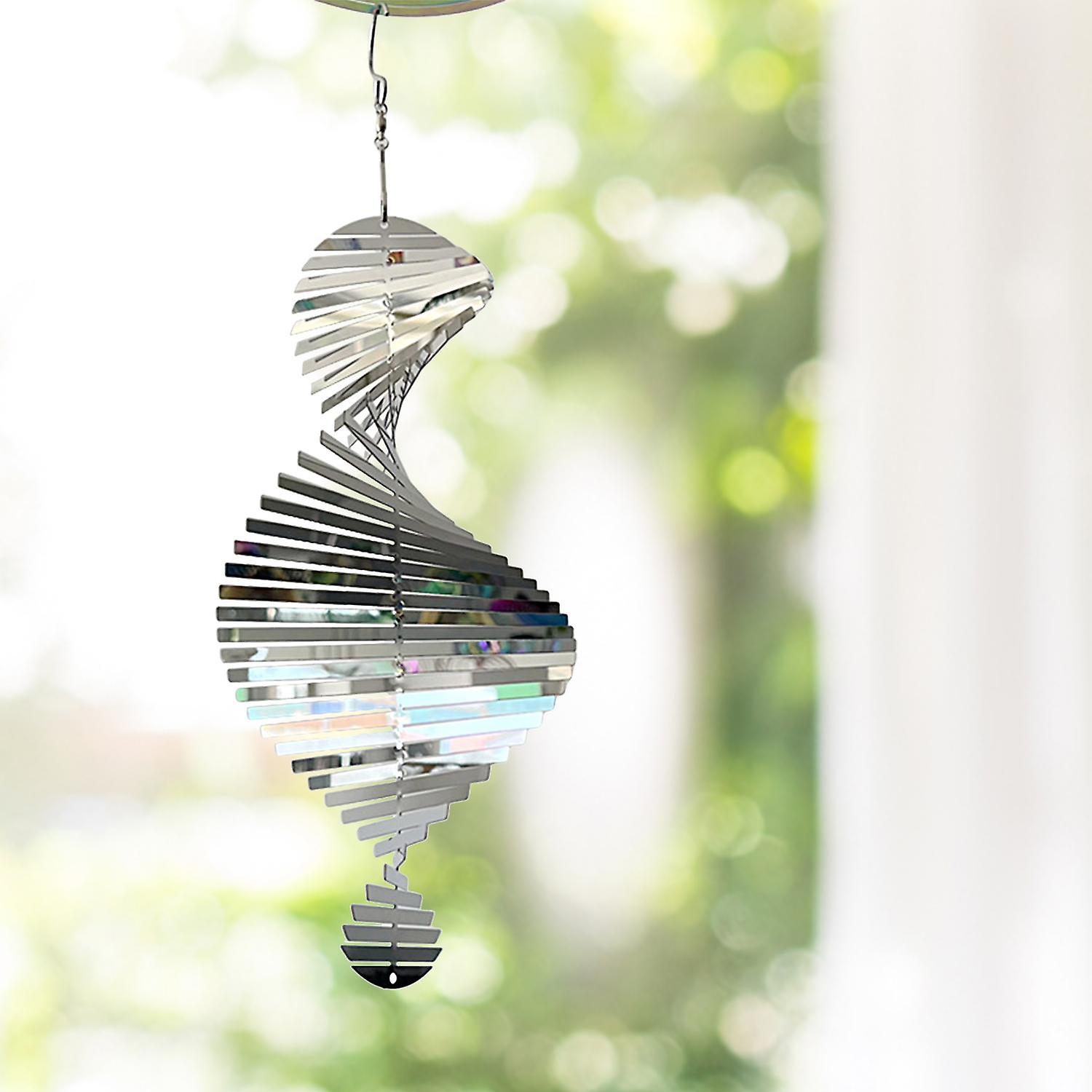 ZHOUBA Wind Chime 3D Shape 360 Degrees Rotating Hanging Wind Spinner ...