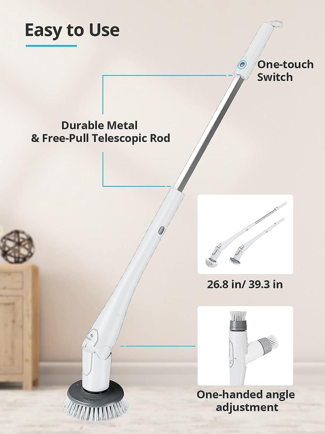 M1 Electric Spin Scrubber 220 Rpm Cordless Power Shower Cleaner With ...