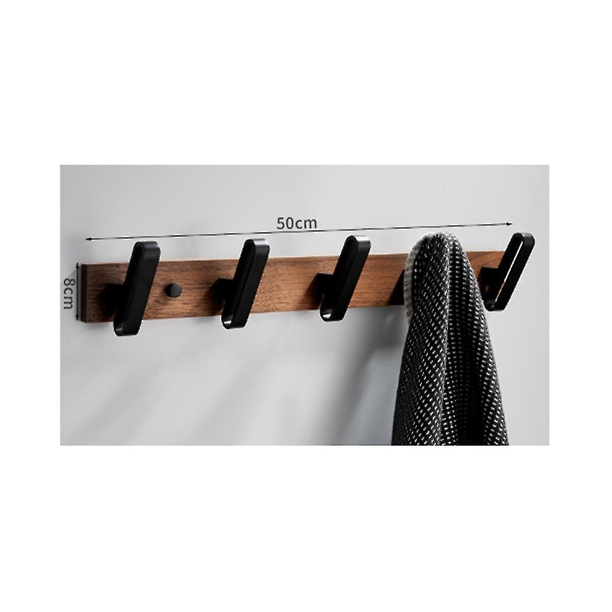 Coat Rack Mount,5 Hooks,walnut Coat Hooks For Hanging Coats,backpacks ...