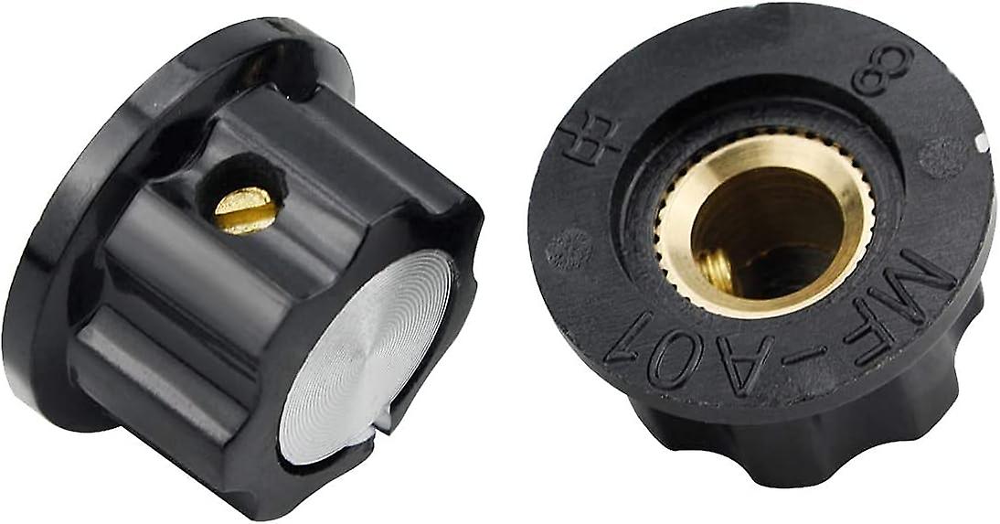 25 Pack Potentiometer Control Knobs, 6mm Potentiometer Knob, Blac ...