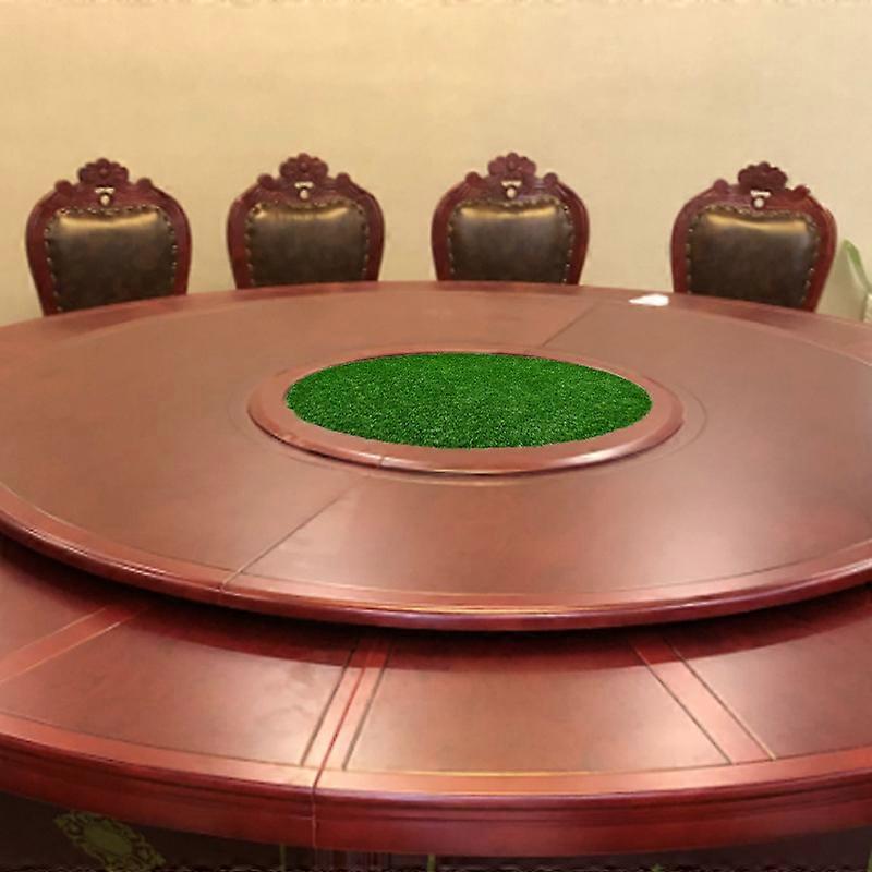 Simulated Grass Round Table Mat Green Artificial Tabletop Grass Mat ...