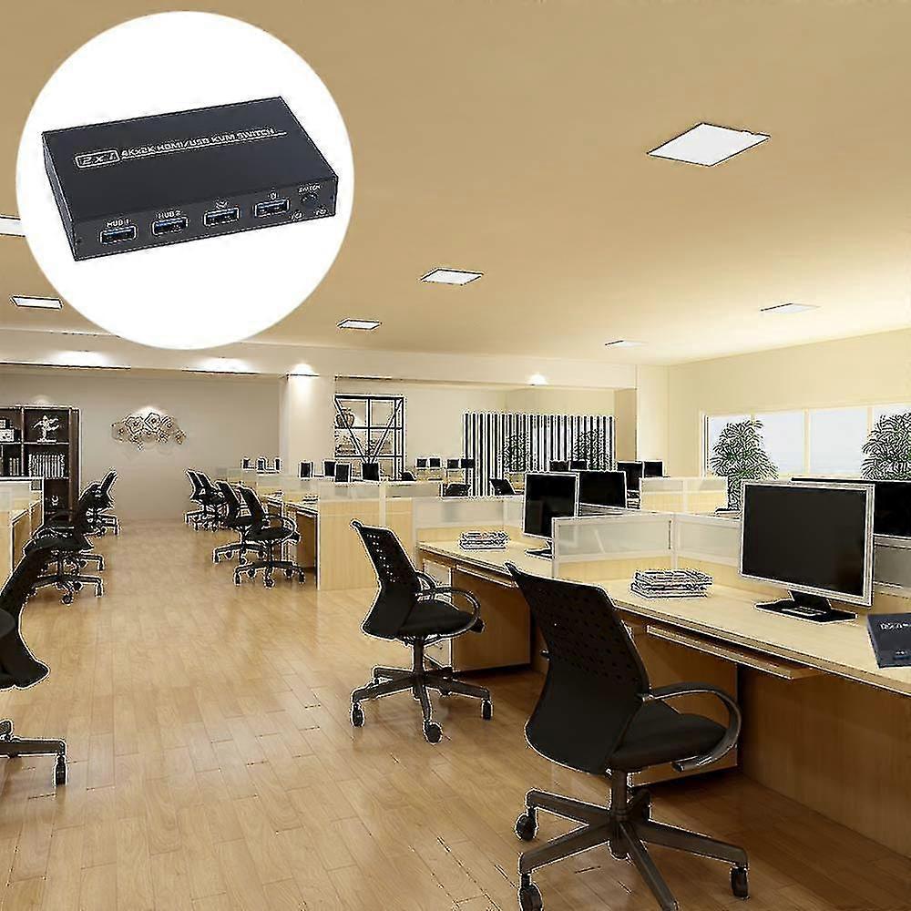 Polaoyi 2 Port Hdmi Usb Kvm 4k Switch Splitter for Shared Monitor Keyboard and Mouse Adaptive ...