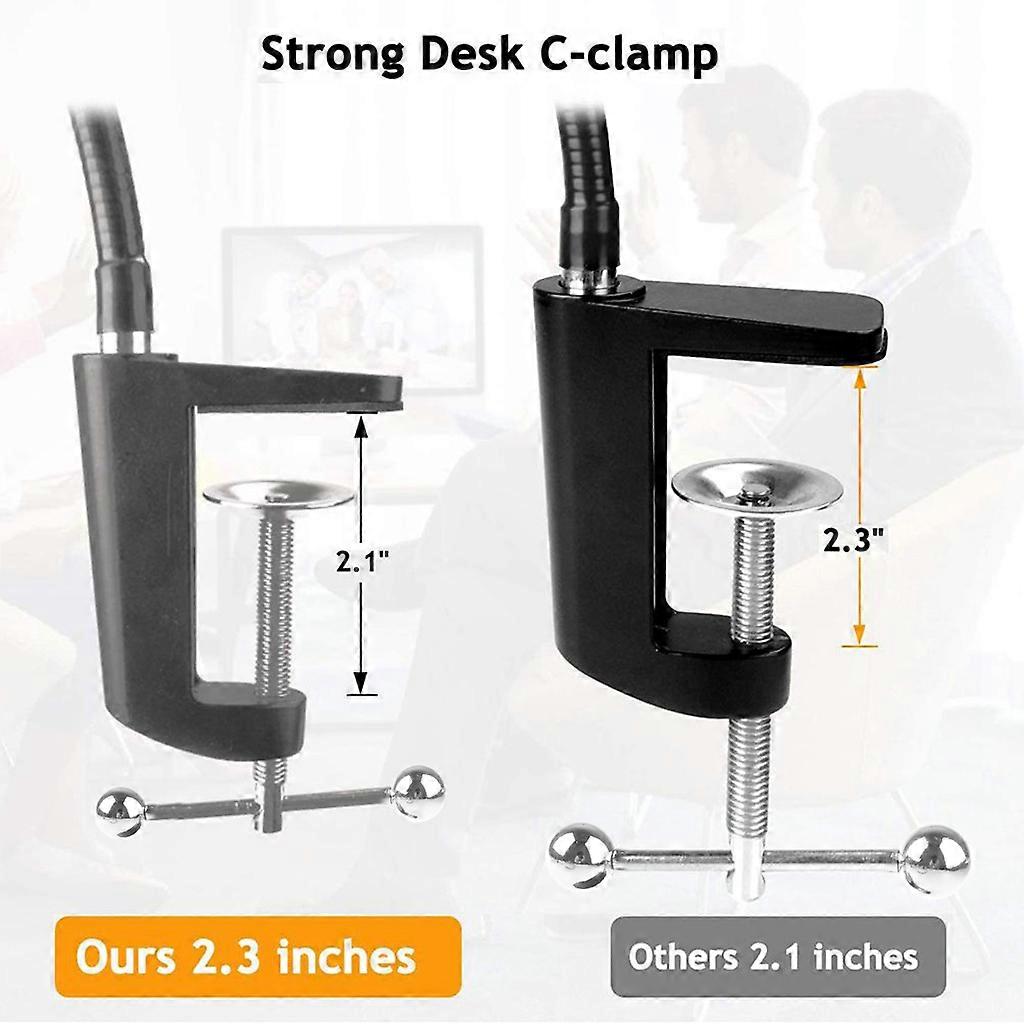 Camera Bracket with Enhanced Desk Jaw Clamp Flexible Gooseneck Stand ...
