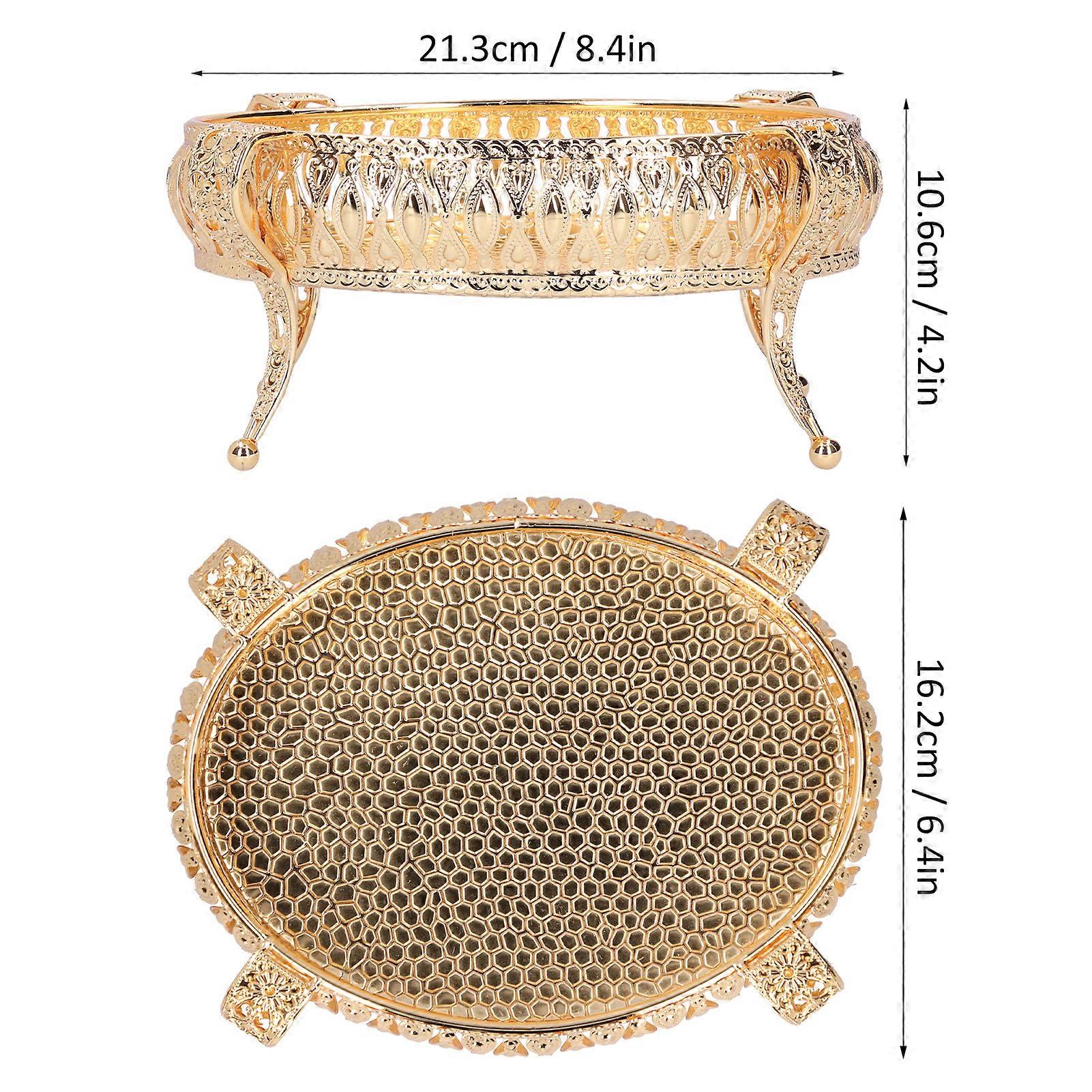 Zinc Alloy Fruit Tray Party Decorative Food Dessert Storage Plate Snack ...