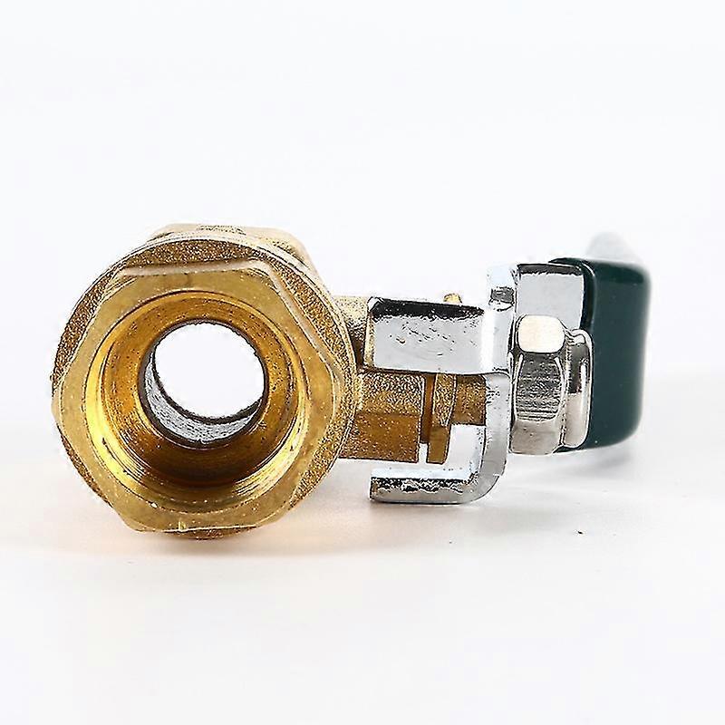 Three Way Valve, 1/2 Inch Tap L-shaped Brass Valve Connector For Water ...