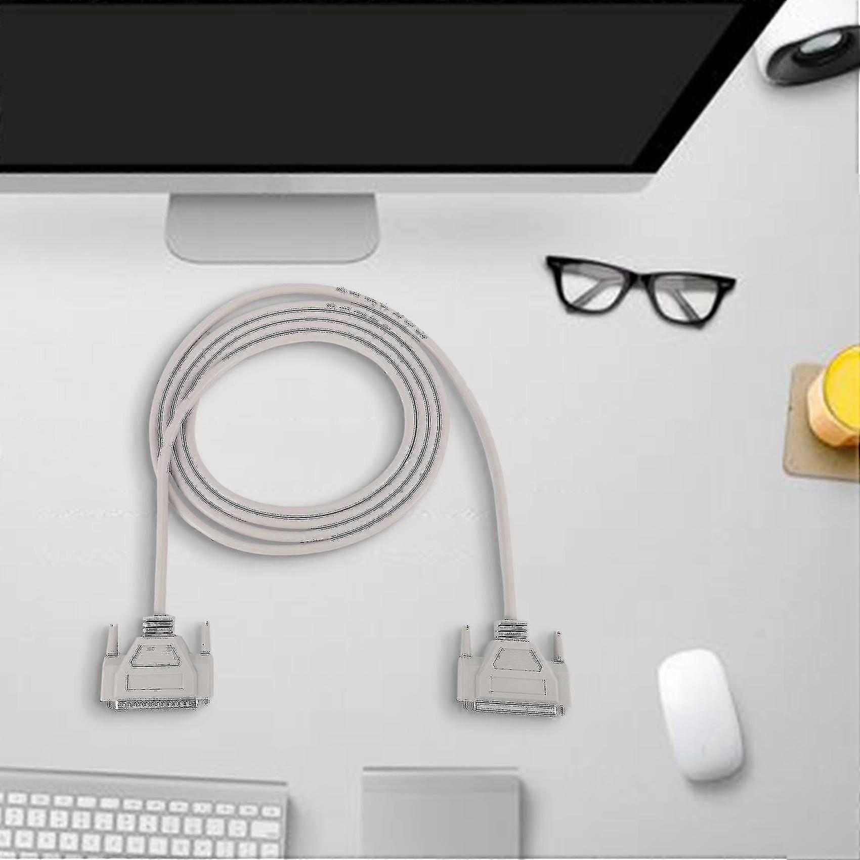 3 37 Pin Male To Female Db37 Extension Cable Grey White | Fruugo UK