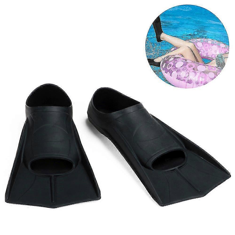 Swimming Training Fins Swim Flippers Travel Size For Snorkeling Diving ...