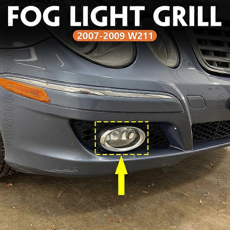 for 2007-2009 W211 Mercedes Benz E Class Front Bumper Fog Light Grill ...