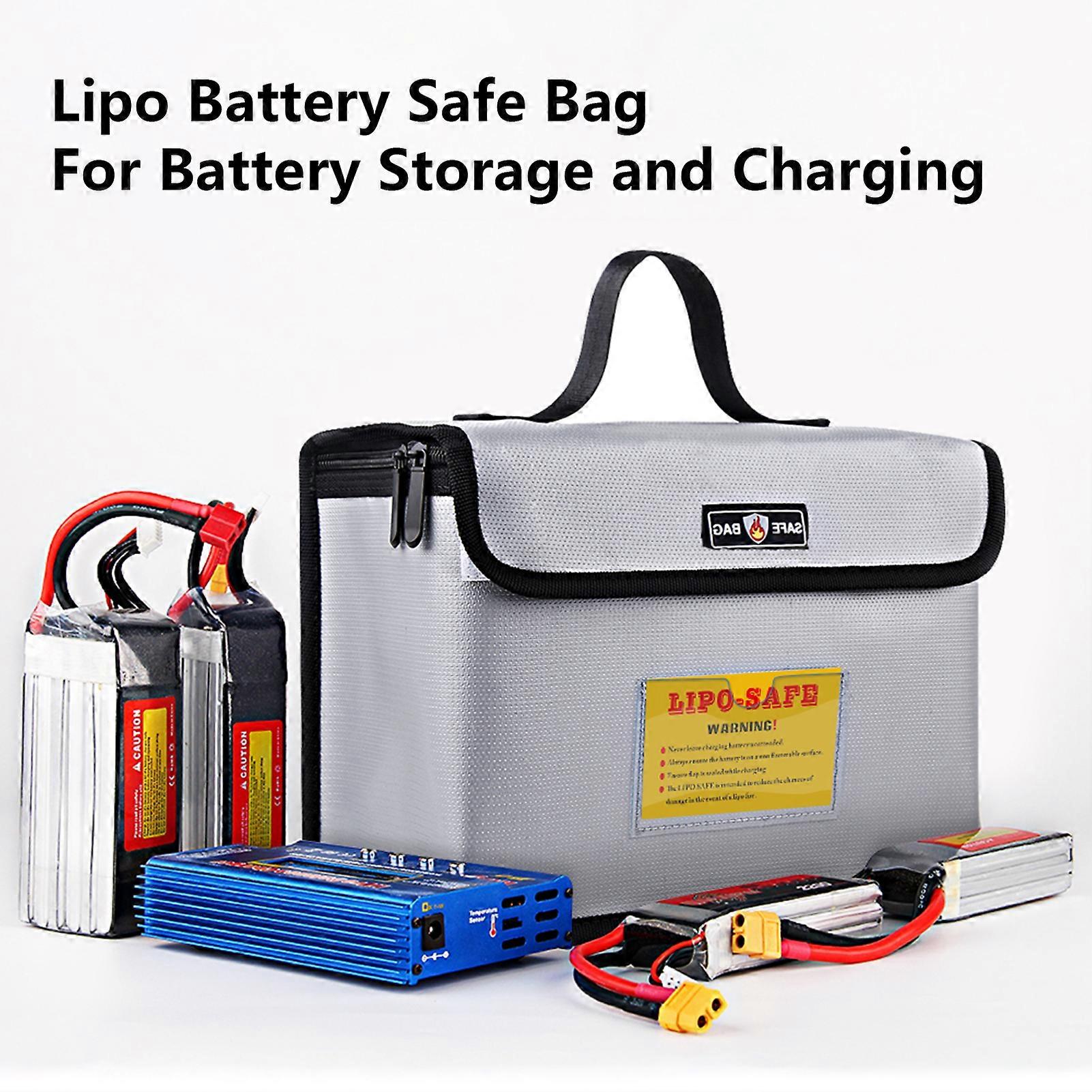 Portable Fireproof Explosionproof Lipo Battery Guard Safe Bag Large ...
