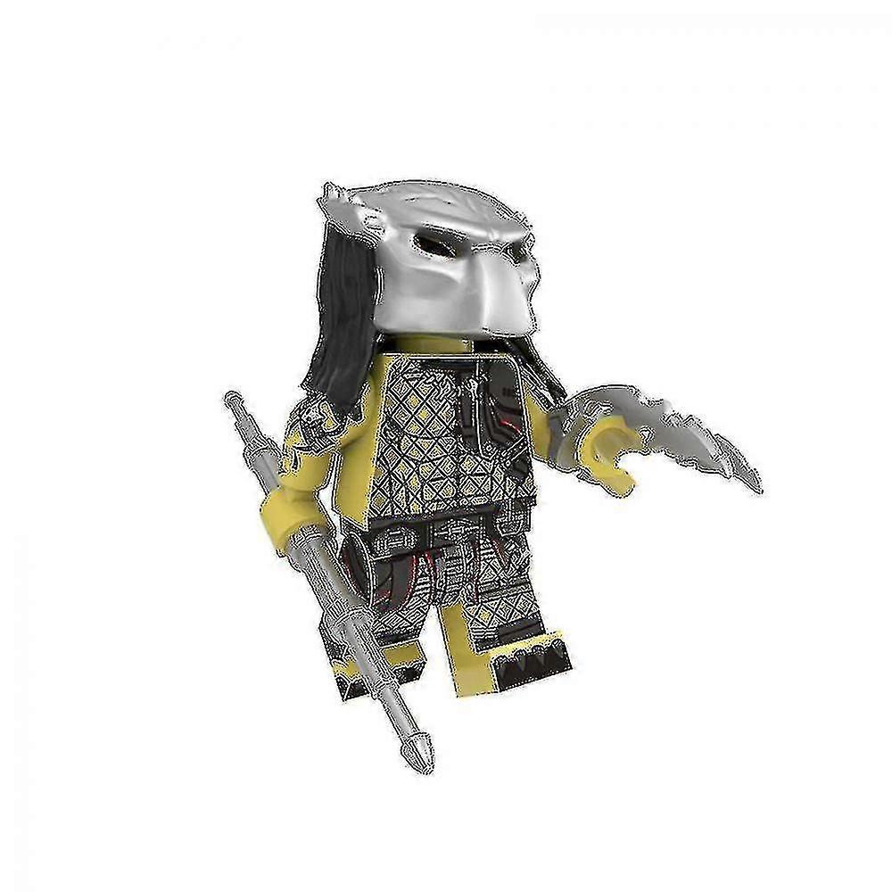 8pc Predator Alien Assembled Building Block Minifigures Educational ...