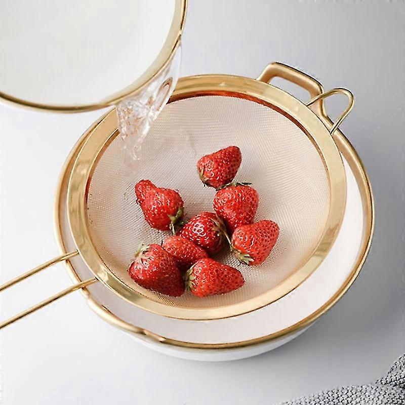 Stainless Steel Kitchen Handheld Screen Mesh Strainer Flour Sieve ...