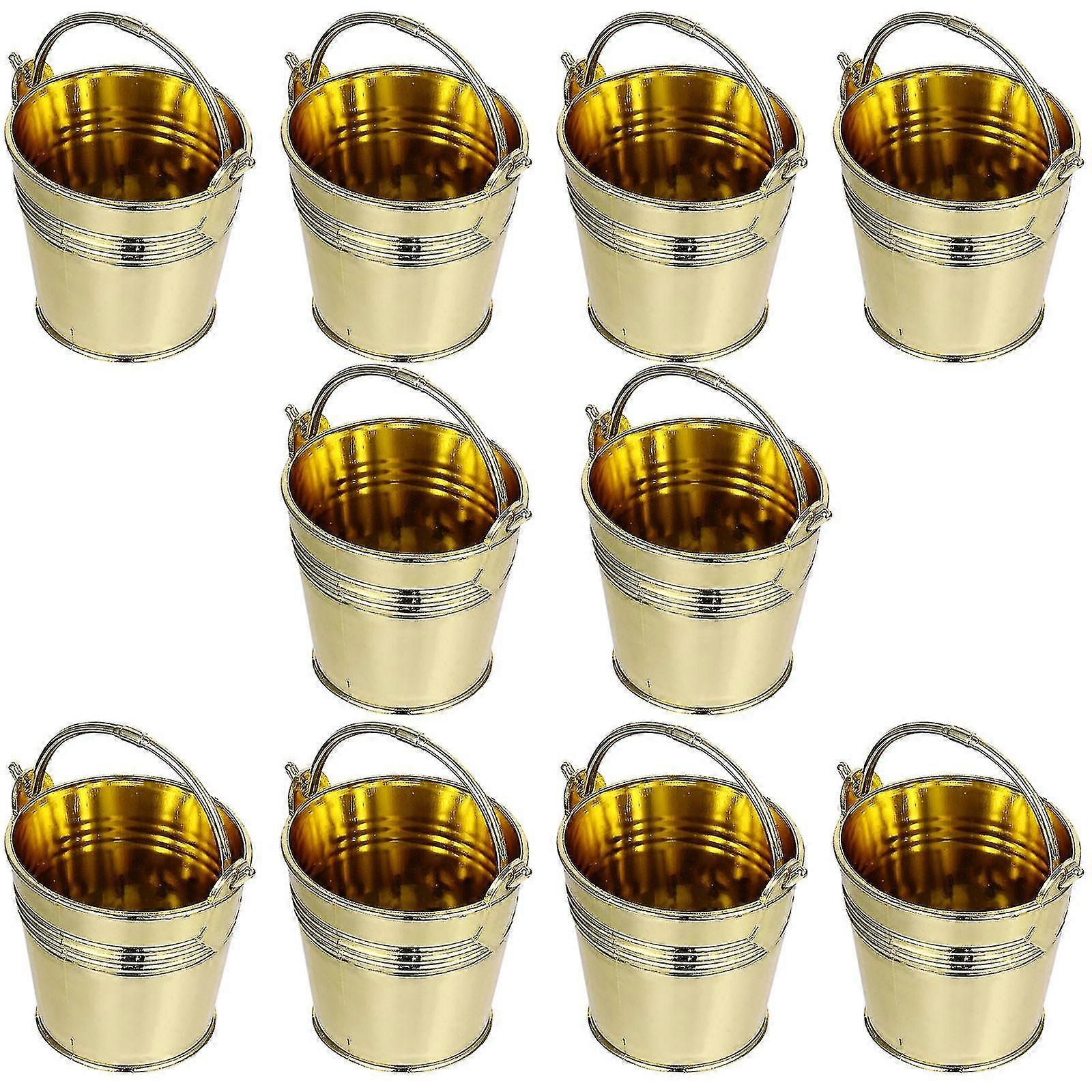 10pcs Snack Bucket Sweets Bucket Gift Bucket Plastic Bucket Gift Barrel ...